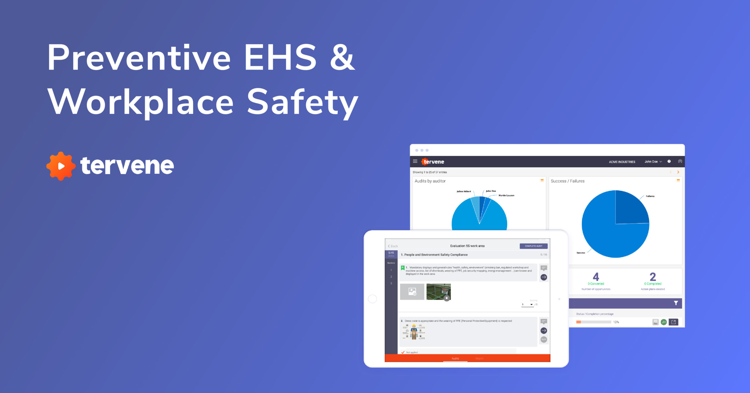 Digitally Supported Preventive EHS and Workplace Safety - Tervene Digitally Supported Preventive EHS and Workplace Safety - Tervene