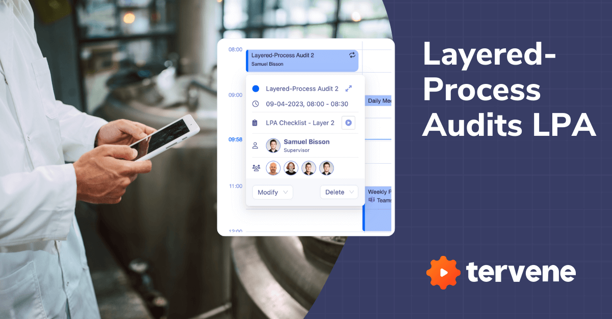 Improve Layered Process Audits with the Tervene software